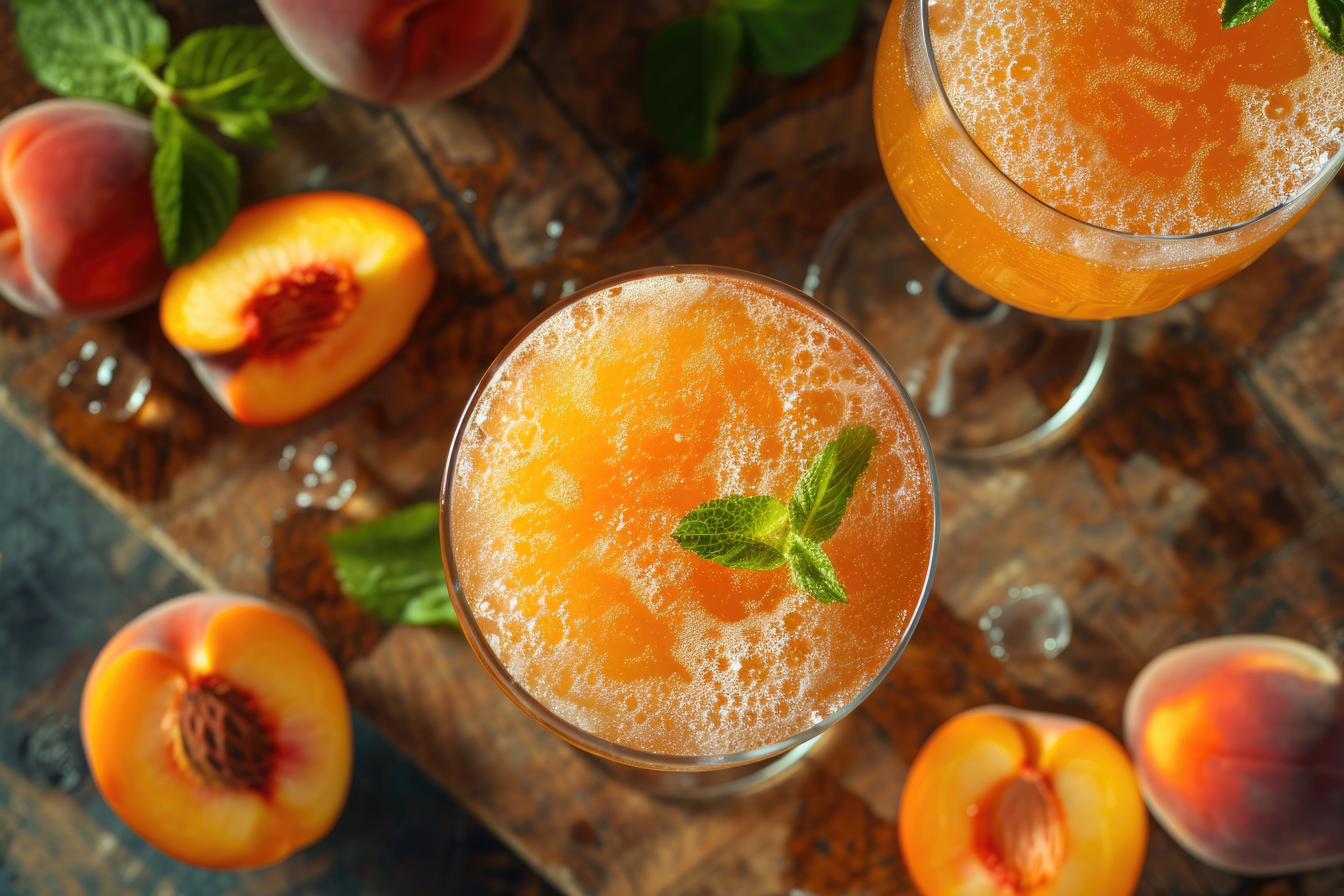 Peach Fizz Slush – Thyme&Table